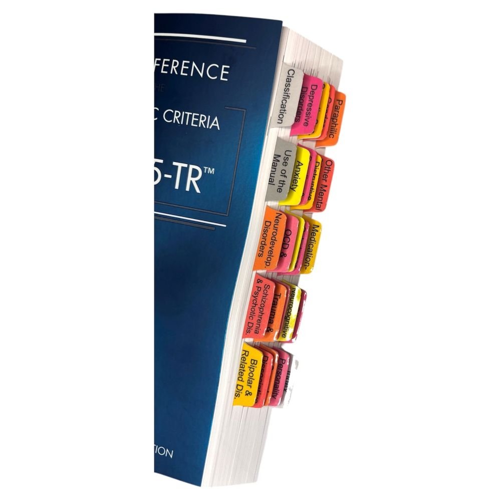 Book Tabs for Desk Reference to the Diagnostic Criteria from Dsm-5-Tr ...