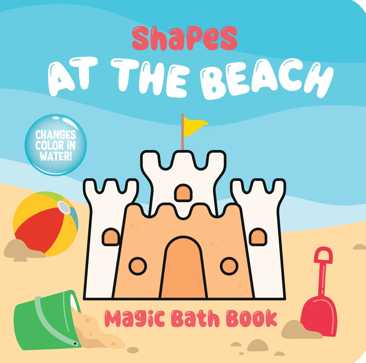 Shapes at the Beach Magic Bath Book a book by Dover Publications ...