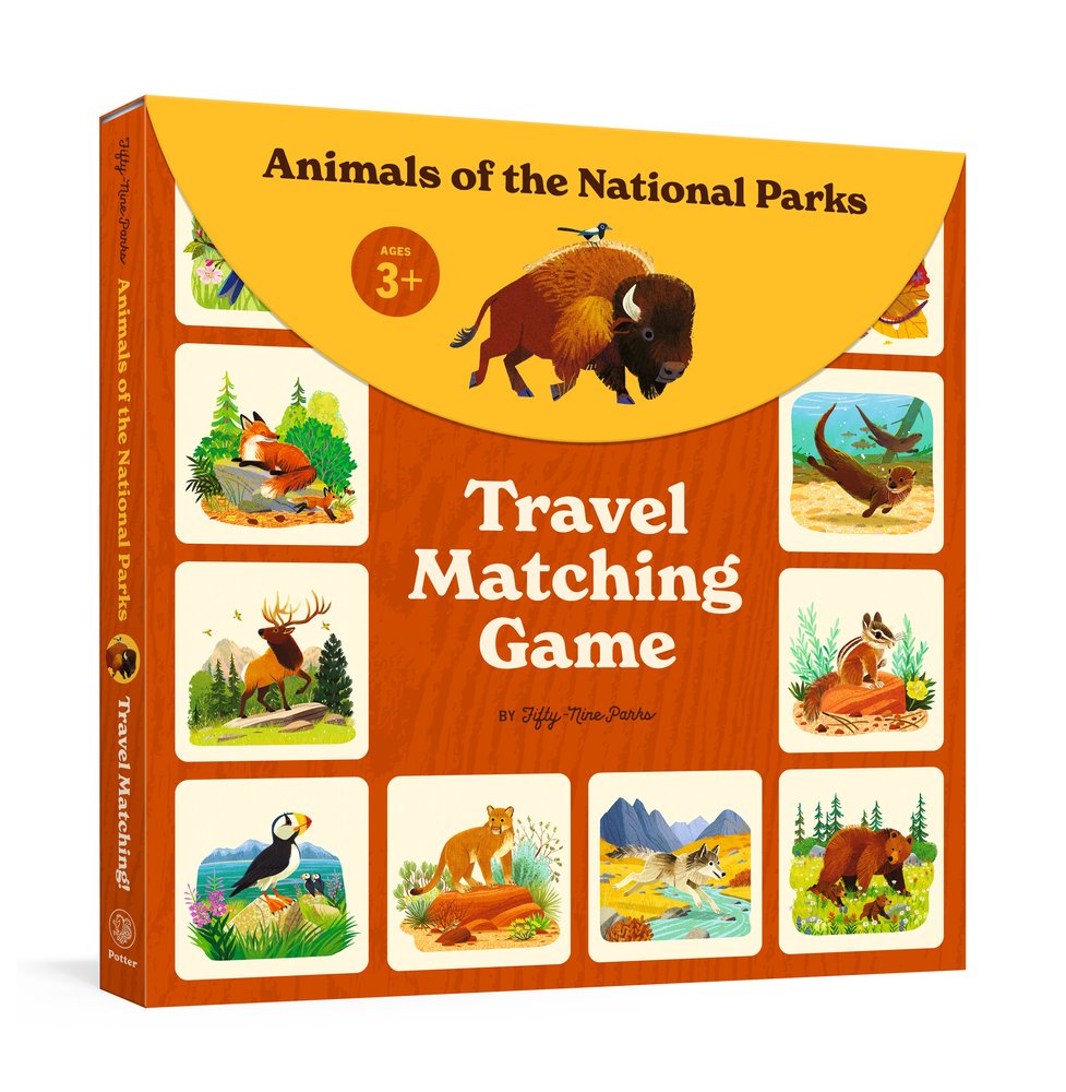 Animals of the National Parks Travel Matching Game a book by Fifty-Nine ...