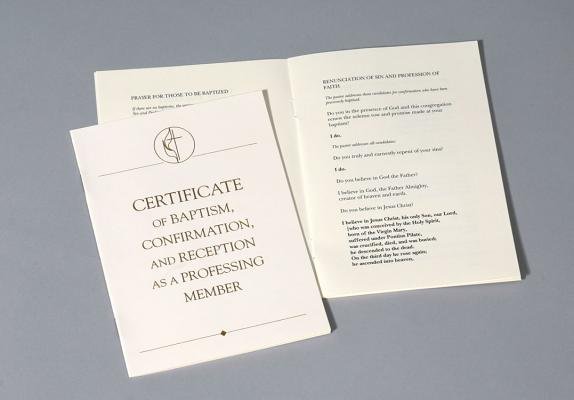 United Methodist Covenant III: Certificate of Baptism, Confirmation ...
