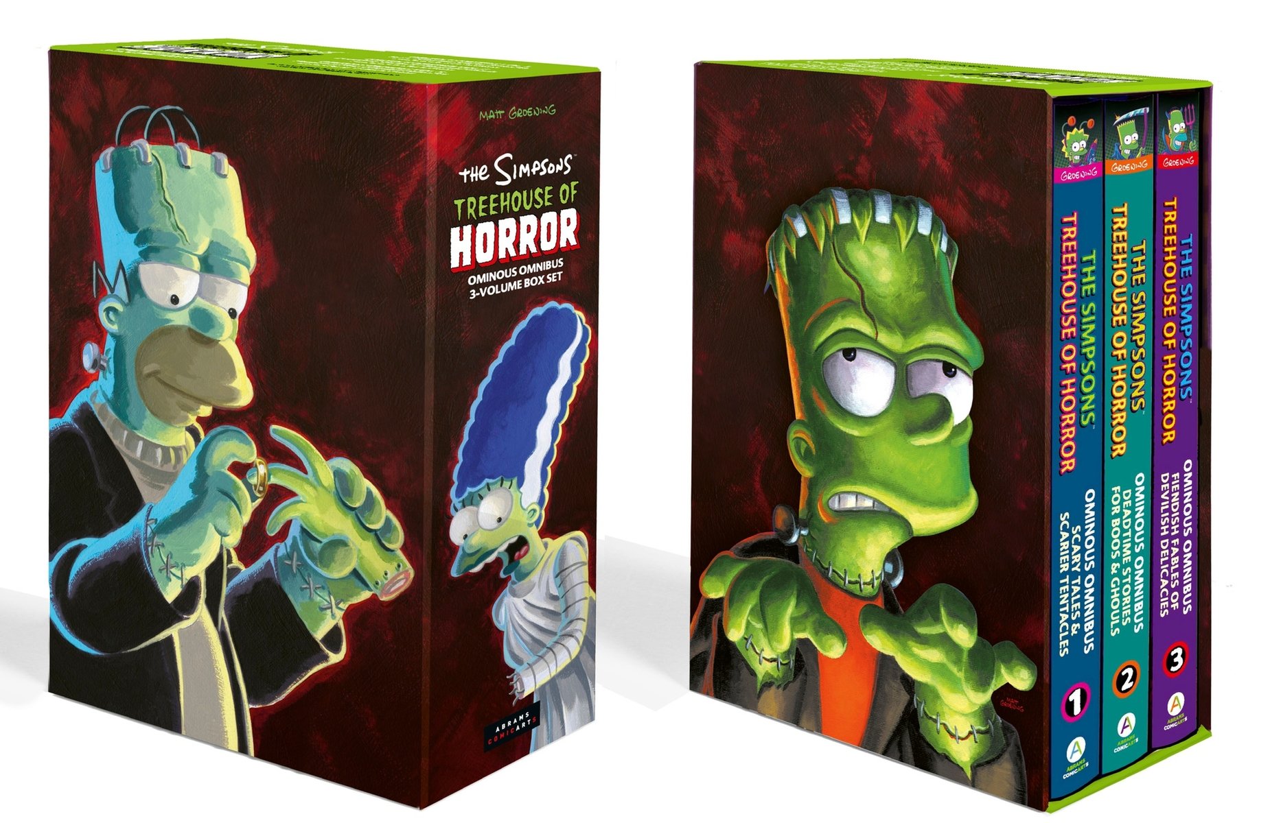 The Simpsons Treehouse of Horror Ominous Omnibus 3-Book Boxed Set a ...