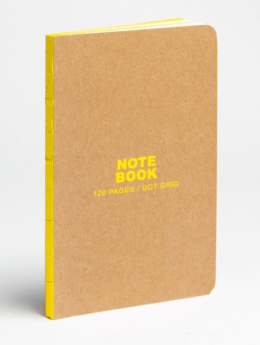 Kraft and Yellow Small Bullet Journal: Slim Format Small Bullet Journal ...