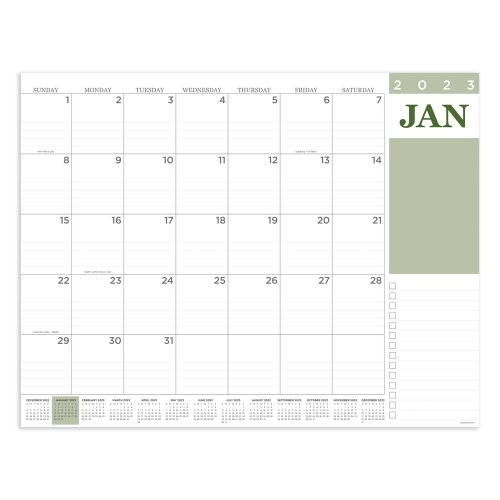 Cal 2023- Professional Desk Pad Monthly Blotter Calendar a book by TF ...