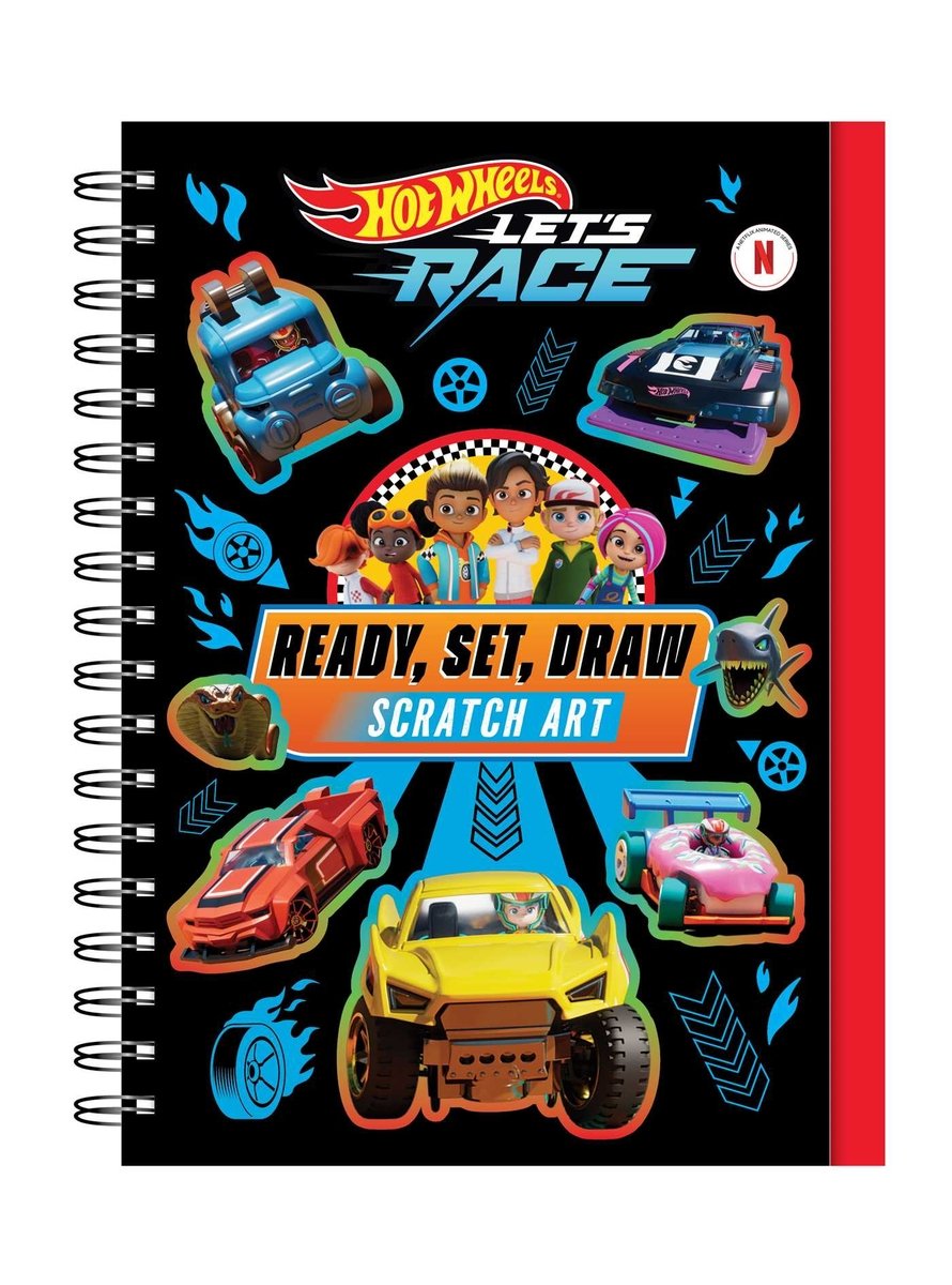 Hot Wheels Let's Race: Ready, Set, Draw - Scratch Art a book by Mattel ...