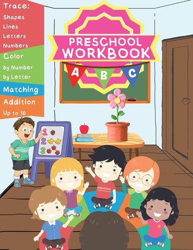 Fun and Educational Preschool Workbook: Tracing Shapes, Lines, Numbers ...