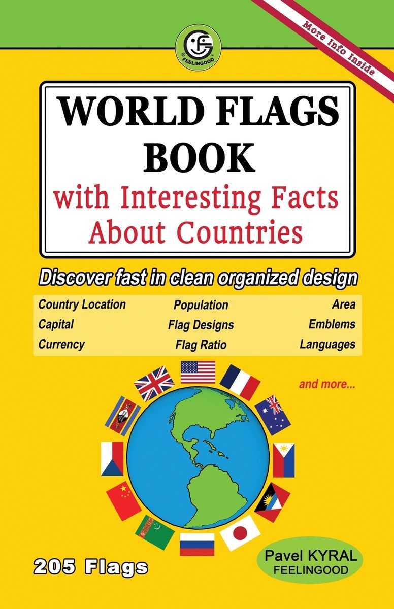 World Flags Book with Interesting Facts About Countries a book by Pavel ...