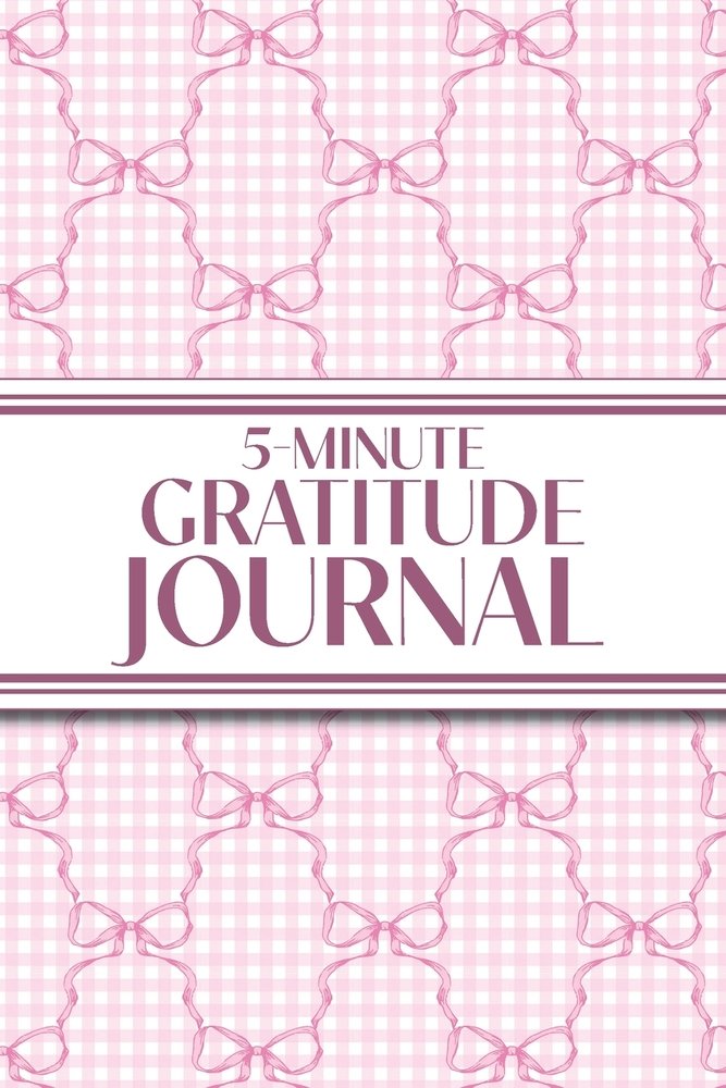 5-Minute Gratitude Journal (Pink Bows & Gingham) a book by Revive ...
