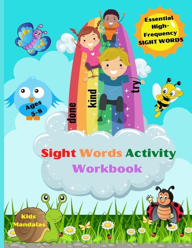 Amazing Sight Words Activity Book for Kids: Fun Activity Book to Trace ...