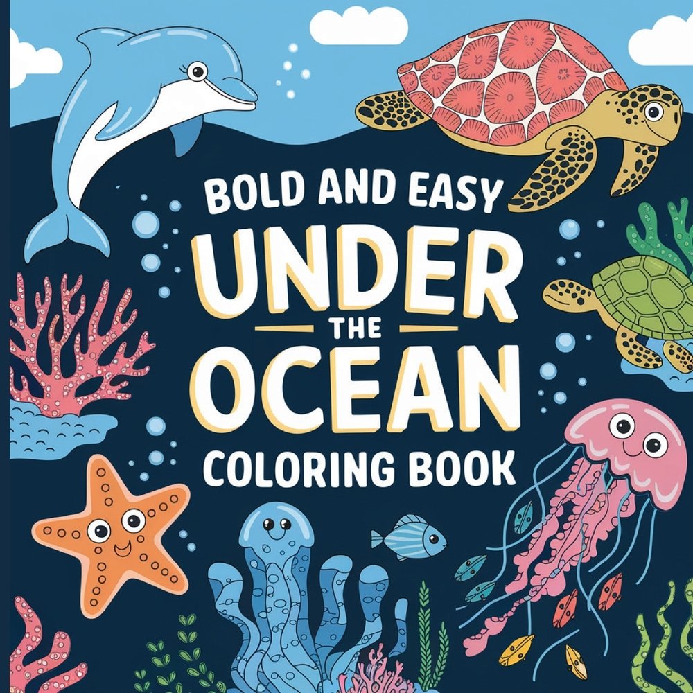 Under the Ocean Coloring Book for Kids Bold & Easy a book by Laura ...
