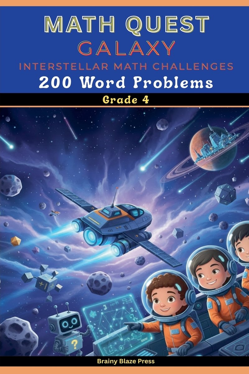 Math Quest - Galaxy - Interstellar Math Challenges - 200 Word Problems ...