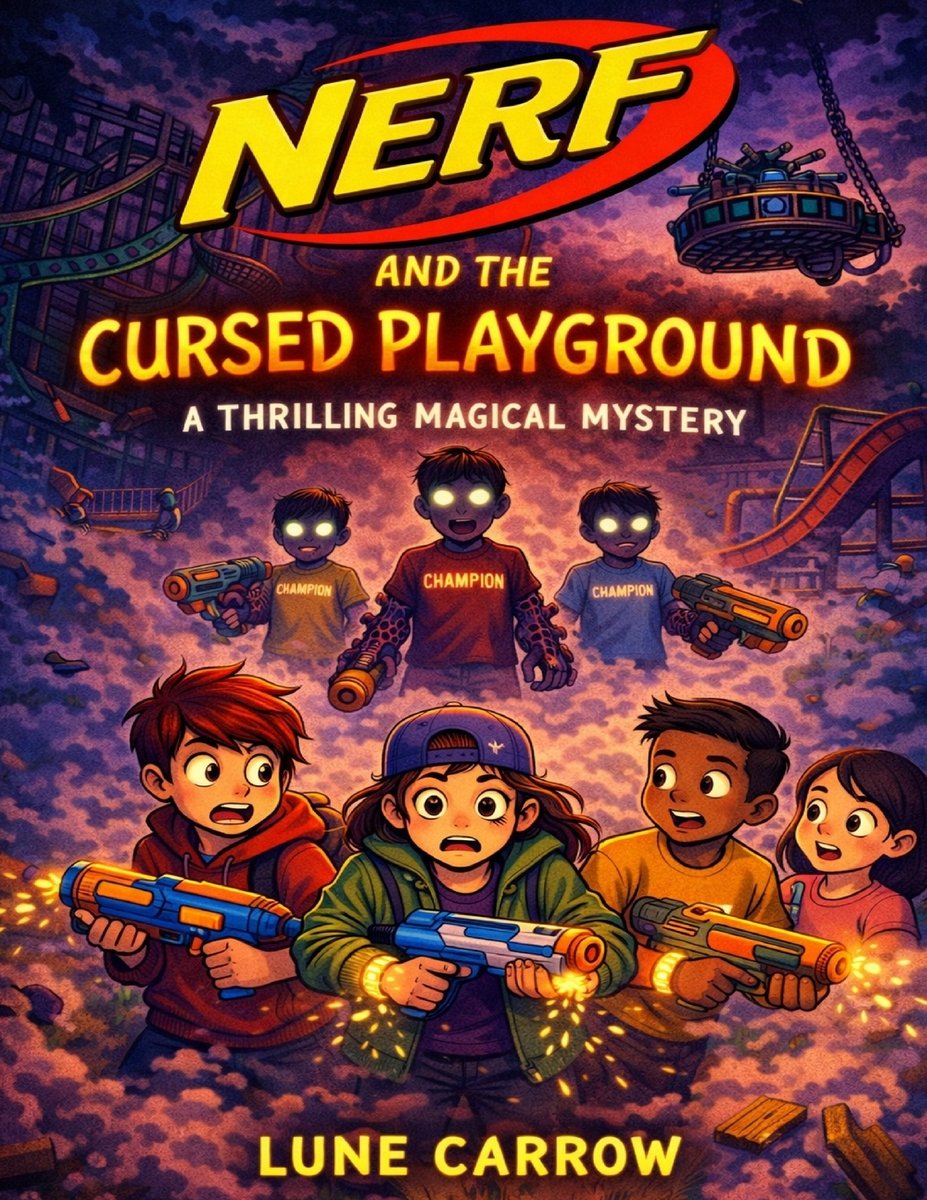 Nerf and the Cursed Playground a book by Lune Carrow - Bookshop.org US