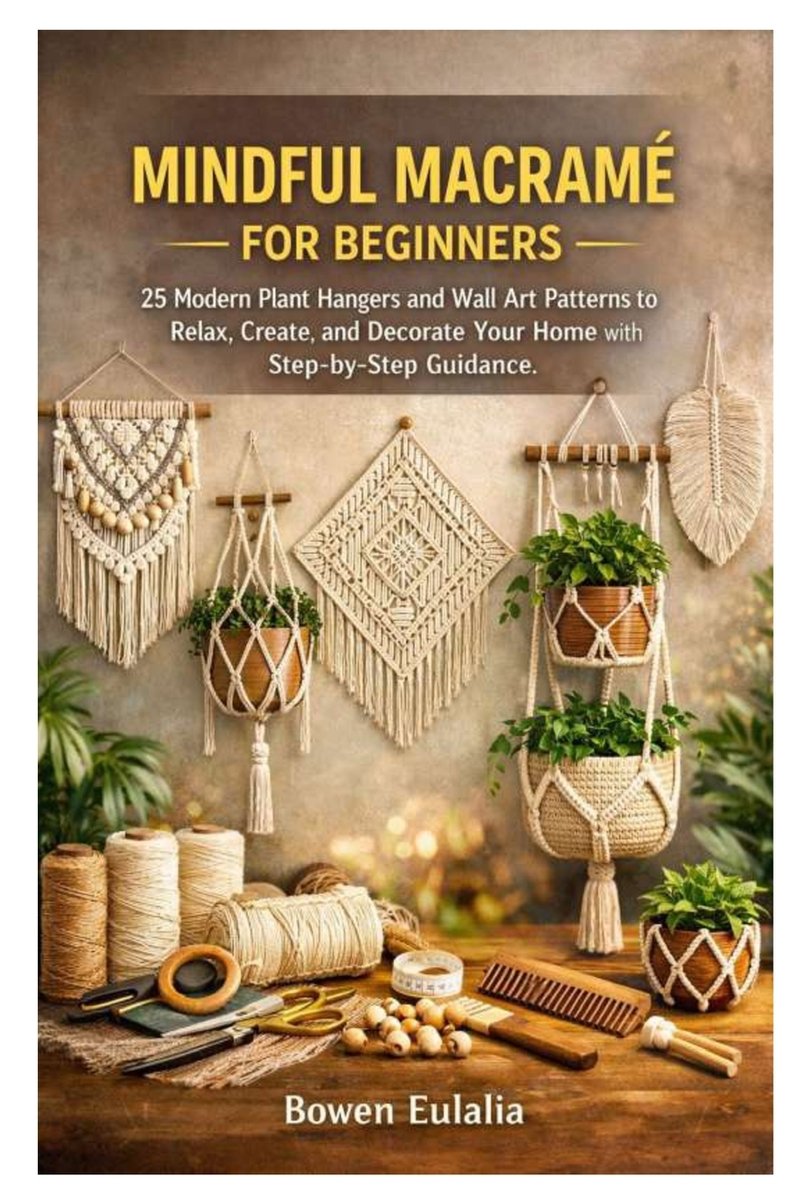 Mindful Macramé for Beginners a book by Bowen Eulalia - Bookshop.org US