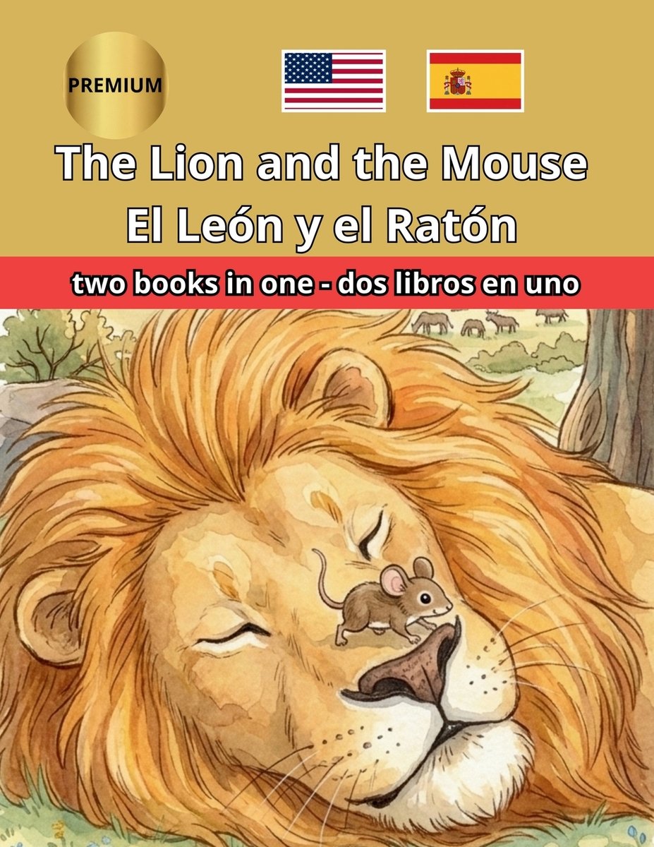 The Lion and the Mouse El León y el Ratón Bilingual Fairy Tales a book ...