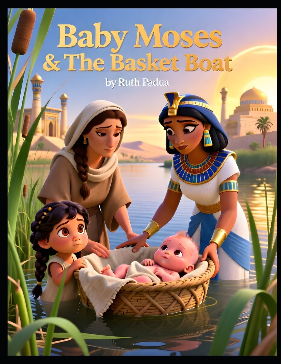 Bible Stories, Baby Moses & The Basket Boat, Christian Children's ...