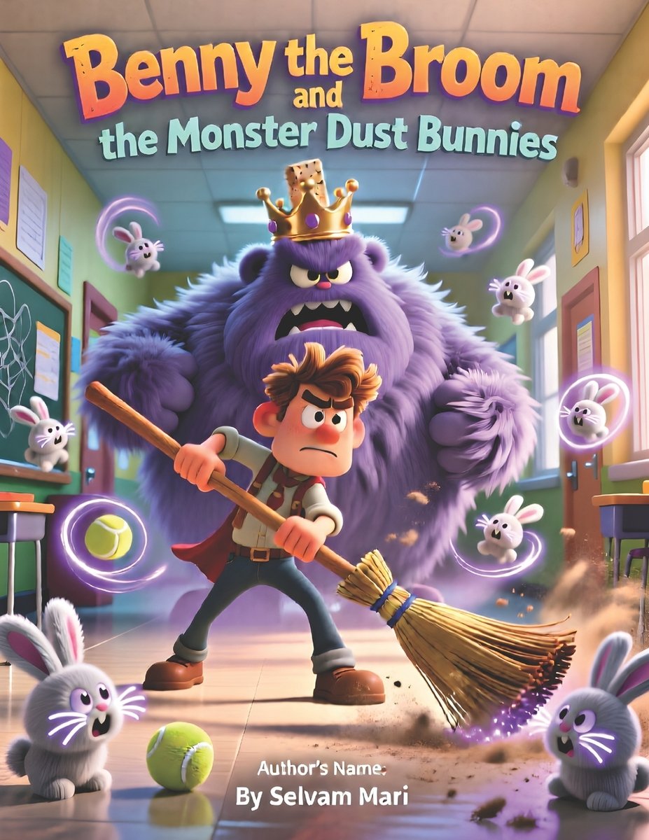 Benny the Broom and the Monster Dust Bunnies a book by Selvam Mari ...