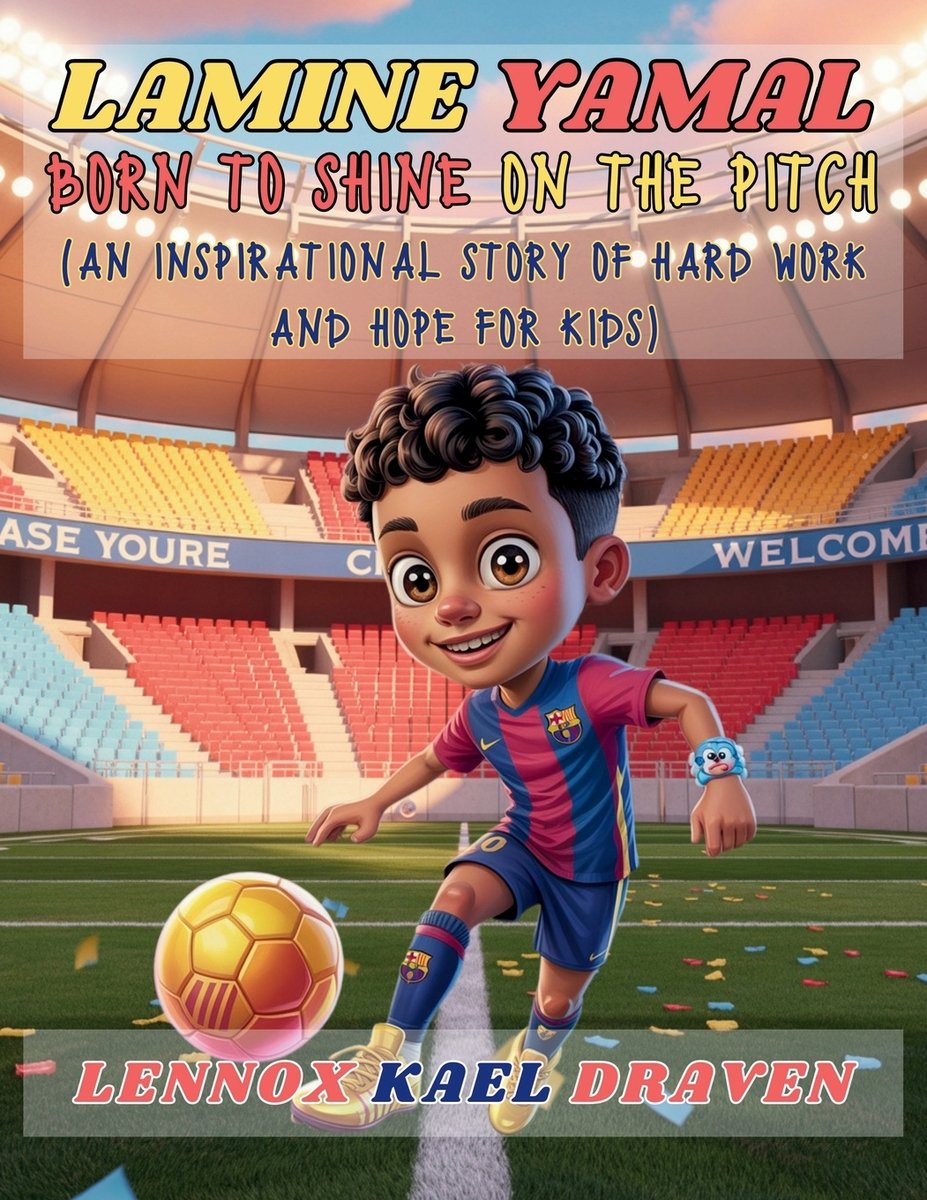 Lamine Yamal Born to Shine on the Pitch a book by Lennox Kael Draven ...