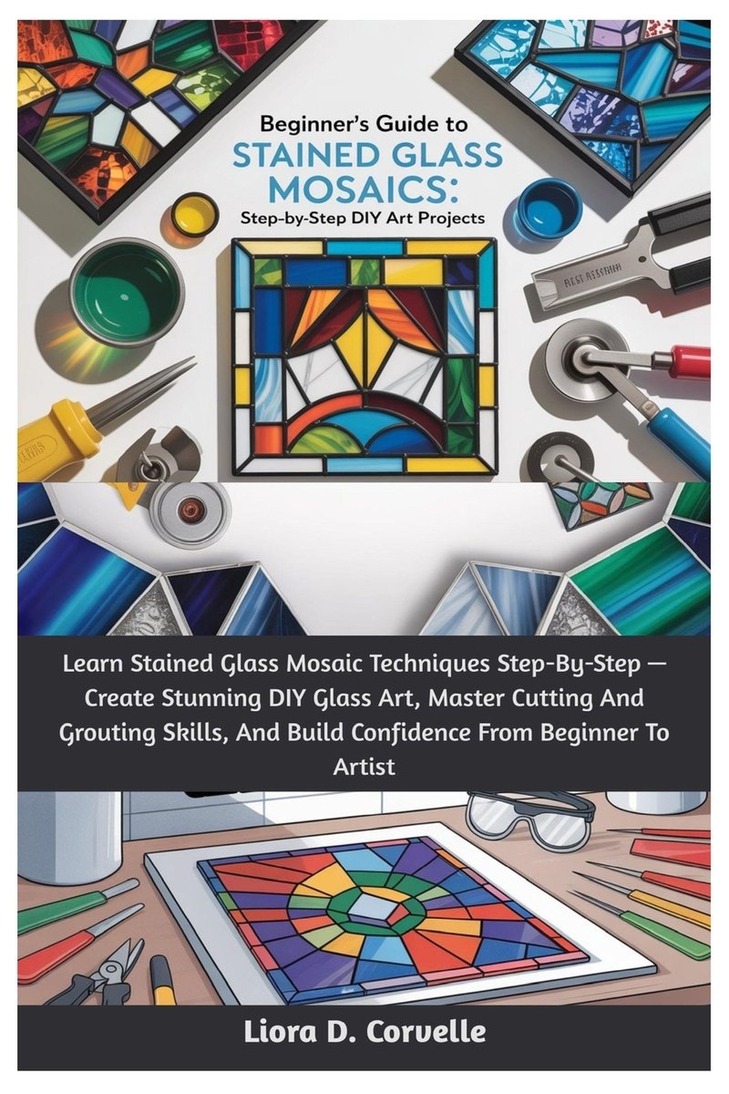 Beginner's Guide To Stained Glass Mosaics a book by Liora D Corvelle ...