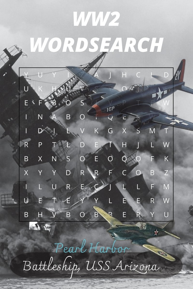 Ww2 Wordseasrch / World War 2 Pearl Harbor a book by Alicia Marie ...