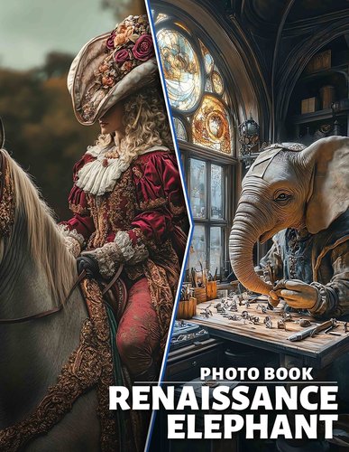 Renaissance Elephant Photo Book: 40 Stunning Illustrations Of Elephants ...