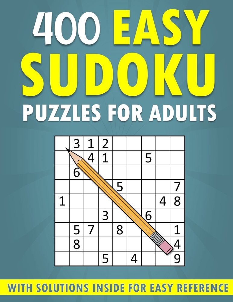 400 Easy Sudoku Puzzles for Adults - With Solutions Inside for Easy ...