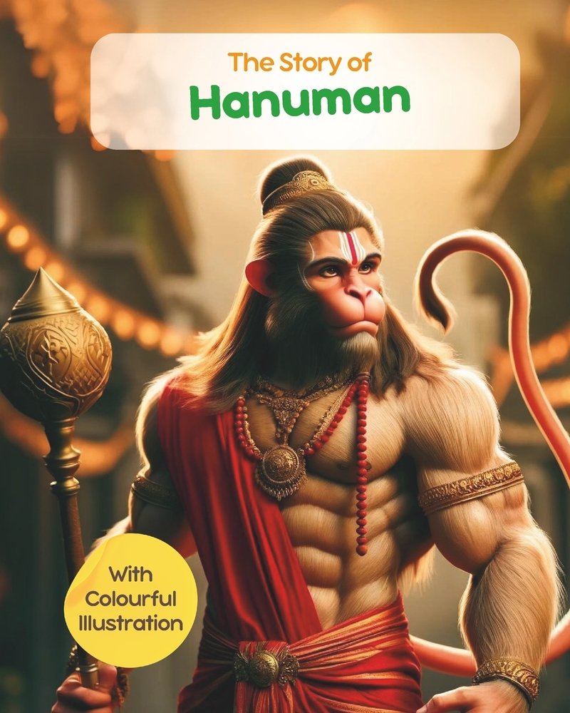 The Story of Hanuman with Colourful Illustrations: Stories from Hindu ...