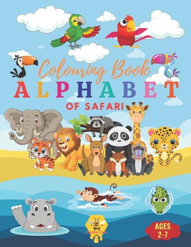 Safari ABCs: An Alphabet Coloring Book: Discover and Color Your Way ...
