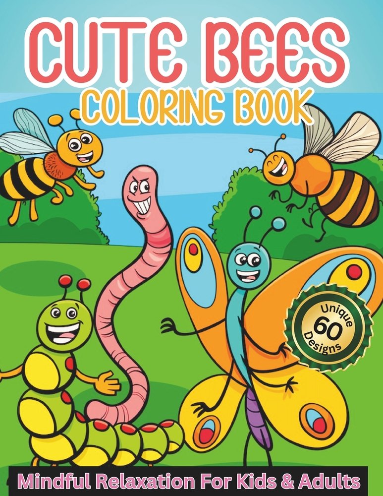 Cute Bees Coloring Book a book by Stephanie Gold - Bookshop.org US
