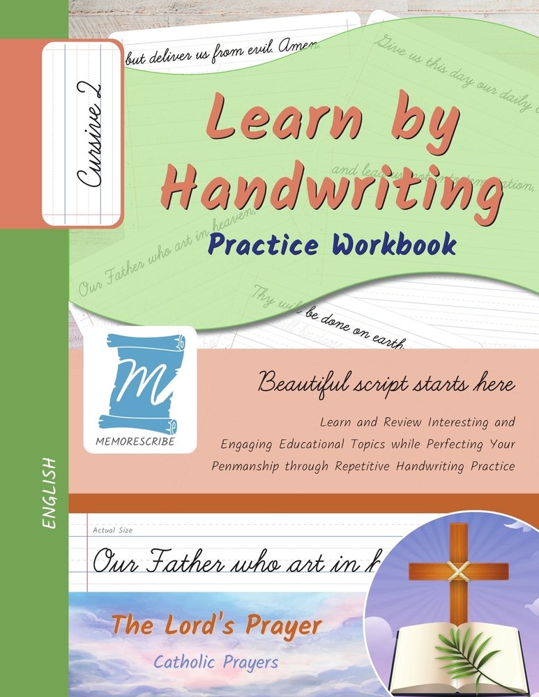 Learn by Handwriting, Practice Workbook - The Lord's Prayer - Catholic ...