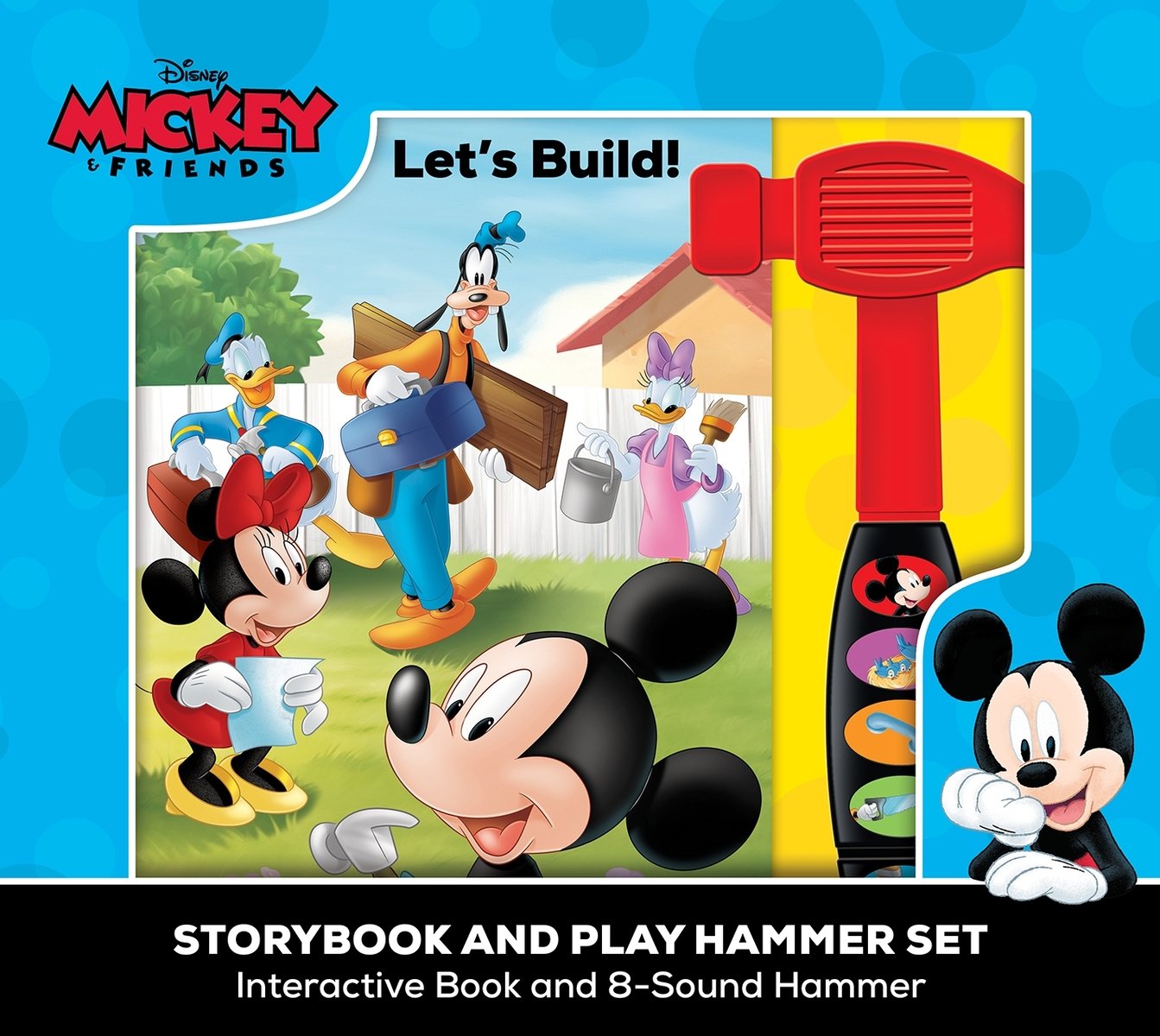 Disney Mickey & Friends: Let's Build! Storybook and 8-Sound Play Hammer ...
