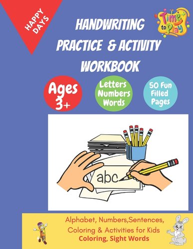 Handwriting Practice And Activity Workbook: Handwriting Practice ...