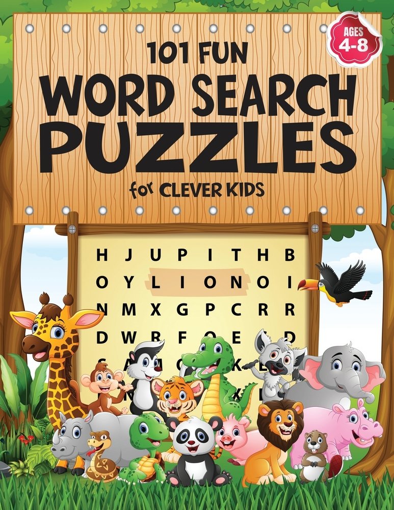 101 Fun Word Search Puzzles for Clever Kids 4-8 a book by Kids Activity ...