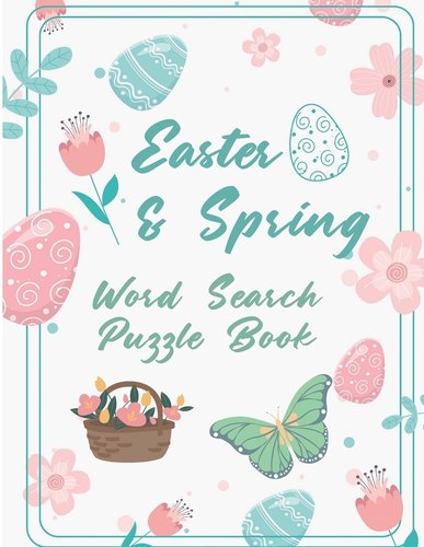 Easter & Spring Word Search Puzzle Book: Funny And Relaxing Activity ...