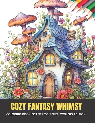 Cozy Fantasy Whimsy: Coloring Book for Stress Relief, Womens Edition ...