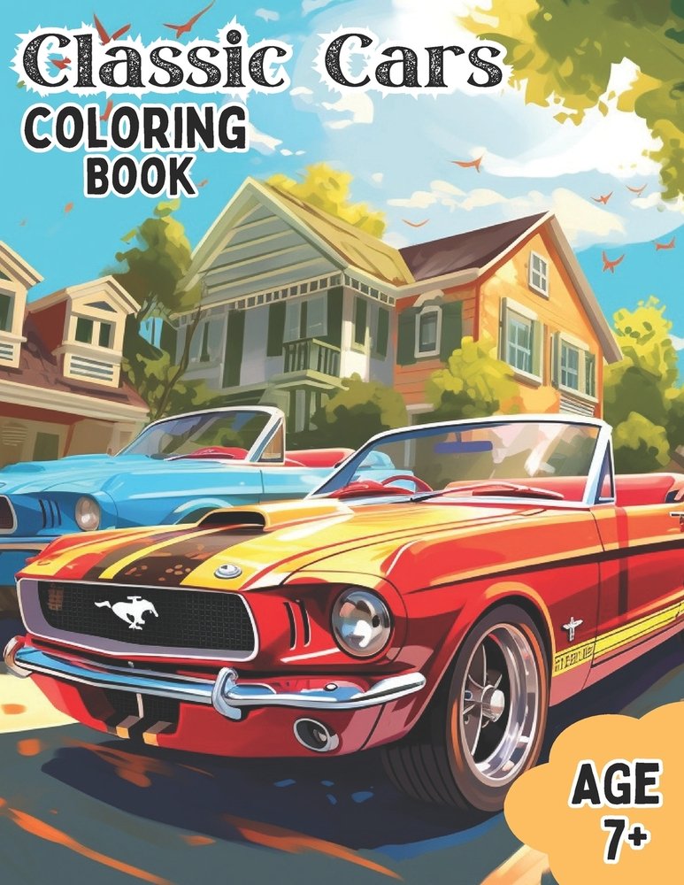 Classic Cars Coloring Book: classic cars coloring book, classic cars ...