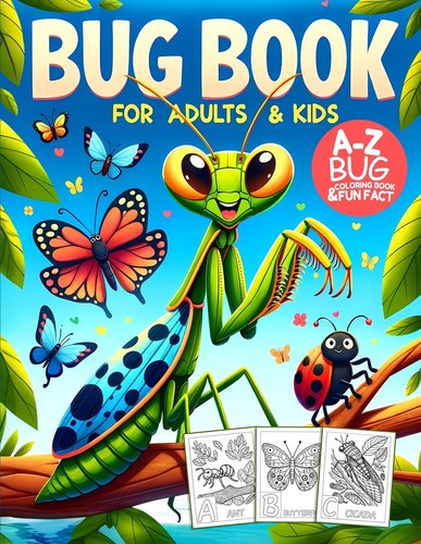 Bug Coloring Book for Adults and Kids: A to Z Alphabet with Fascinating ...