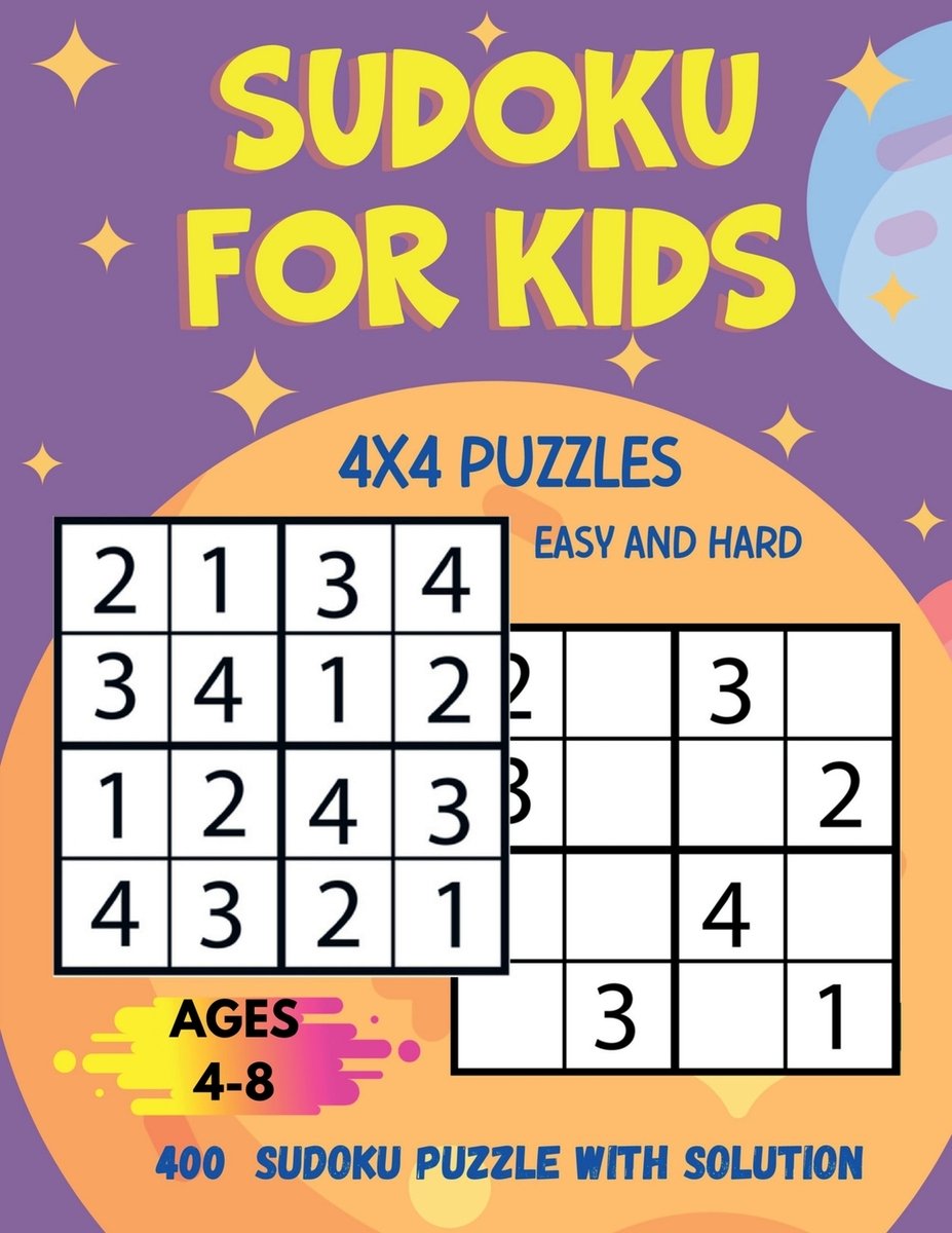 Sudoku for Kids 4x4 Puzzles Easy and Hard a book by Maia Harvey - Bookshop.org US