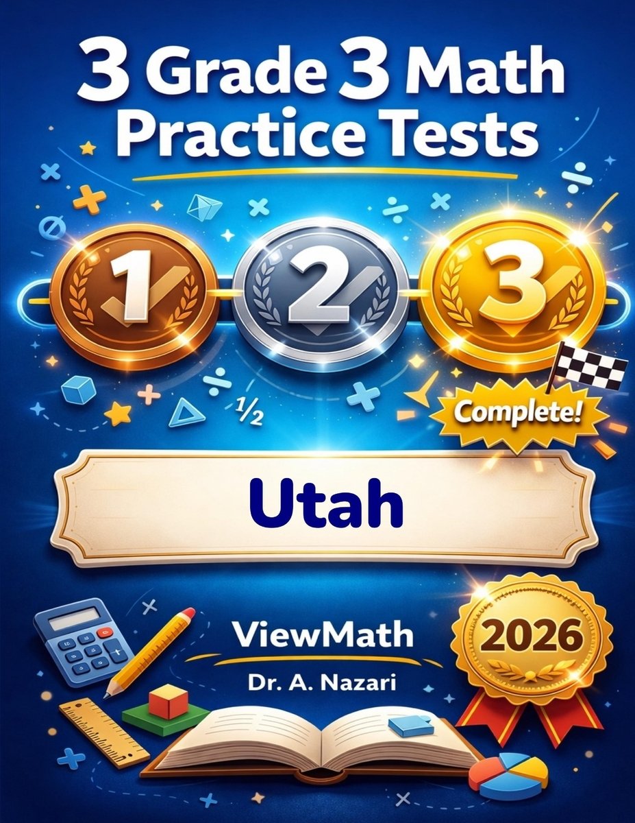 3 Utah RISE Grade 3 Math Practice Tests a book by Dr A Nazari ...