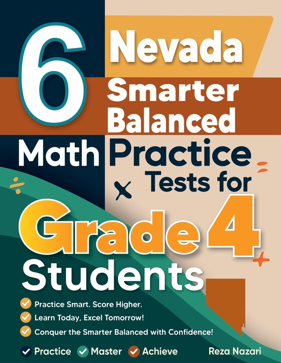 6 Nevada Smarter Balanced Grade 4 Math Practice Tests a book by Nazari ...