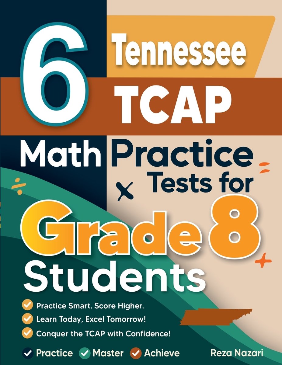 6 Tennessee TCAP Math Practice Tests for Grade 8 Students a book by ...