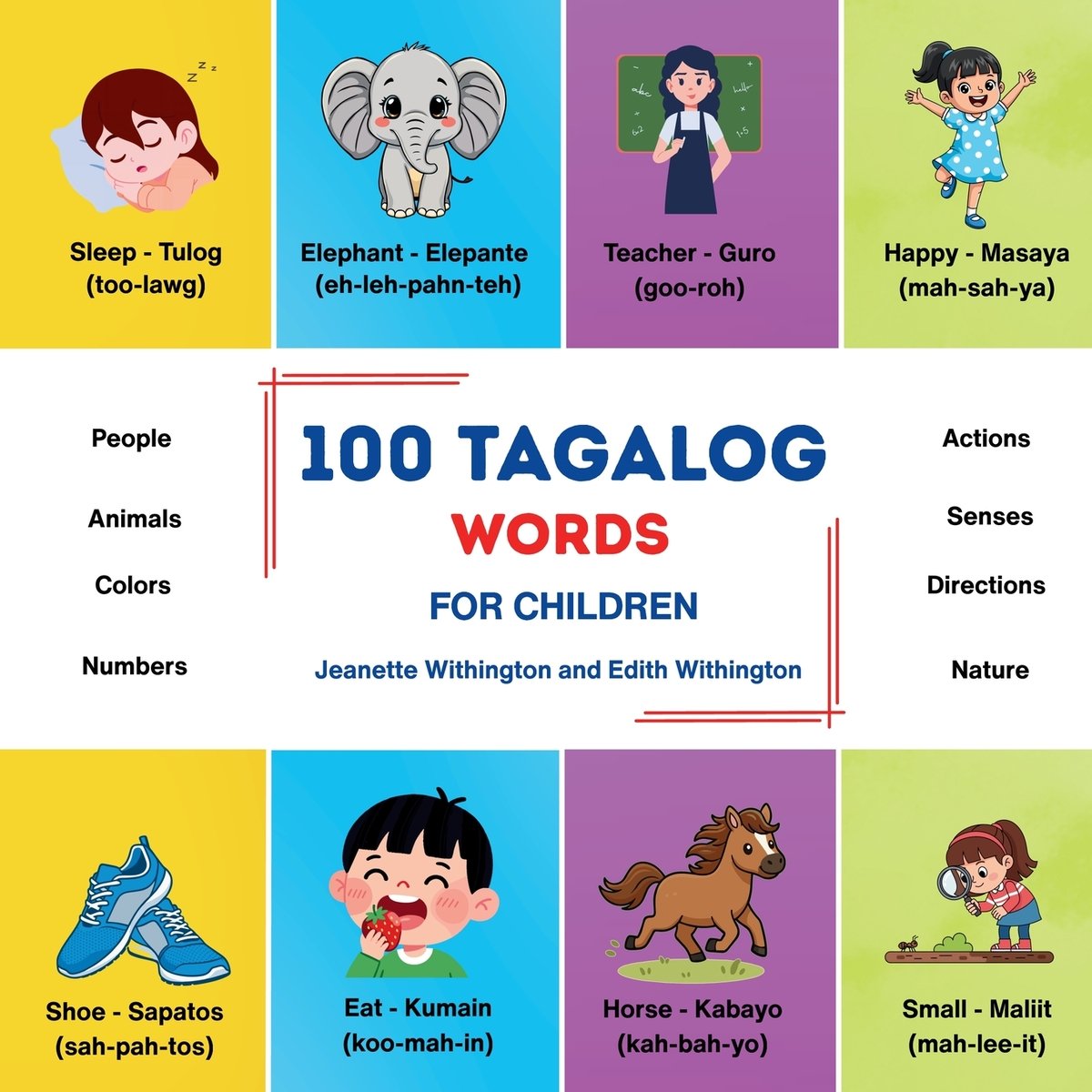 100 Tagalog Words for Children a book by Jeanette Withington and Edith ...